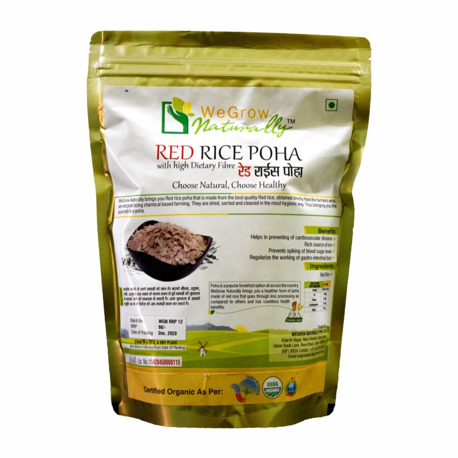Red Rice Poha - We Grow Naturally